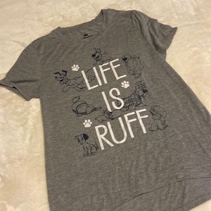 Disney | Tops | Disney Dogs Life Is Ruff Shirt | Poshmark